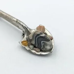 Vintage | Jewelry | Vintage Brooch Pin Of A Shovel With Polished Stones ...